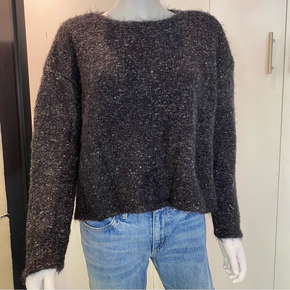 Feel The Piece | Sweaters | Feel The Piece Black Fuzzy Sweater | Poshmark